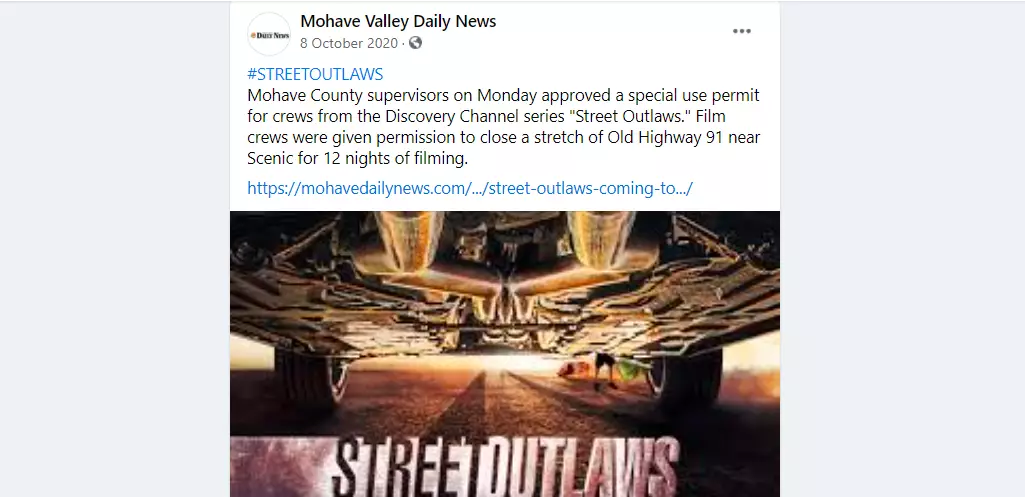 Gdje se snima Street Outlaws? Mjesta snimanja TV emisija 30636_1