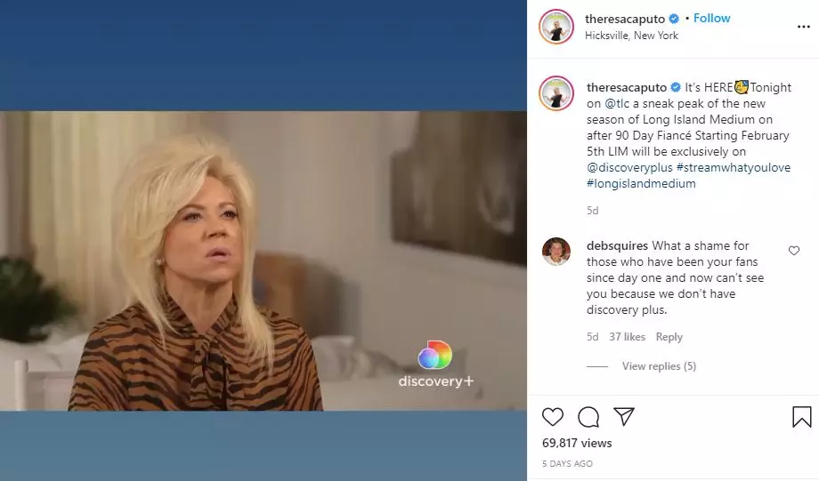 Kio estas la Neta Valoro de Theresa Caputo? 30758_2