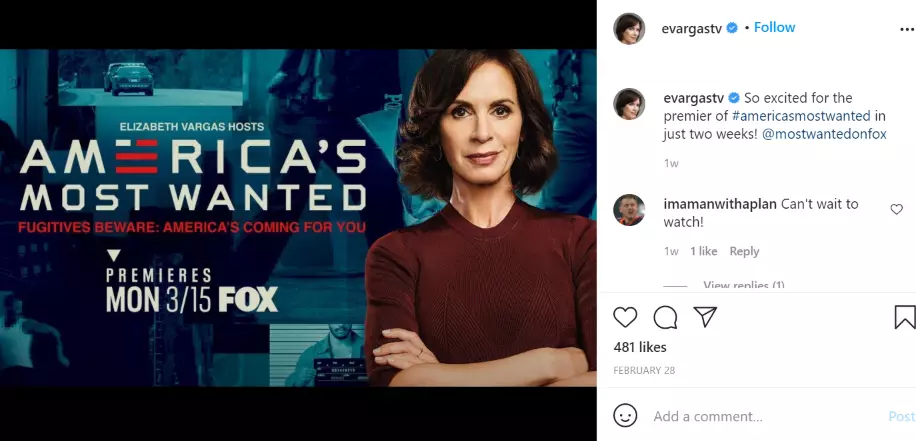 Naon Harta Net Elizabeth Vargas? 36508_1